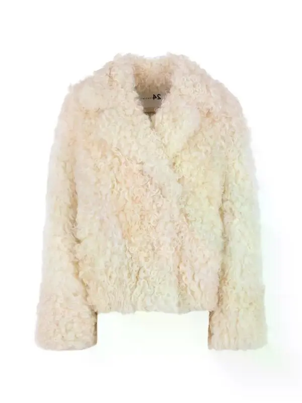 MANZONI 24 Shearling Single-breasted Jacket