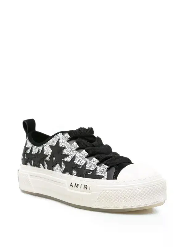 Amiri Glitter Stars Court Sneakers