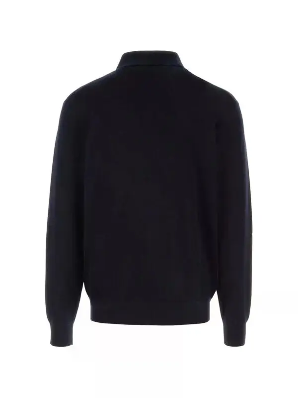 UMIT BENAN Long-sleeve Knitted Polo Shirt
