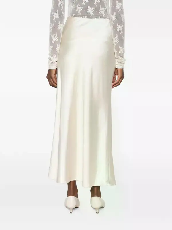 Imperial Satin-finish Bias-cut Maxi Skirt