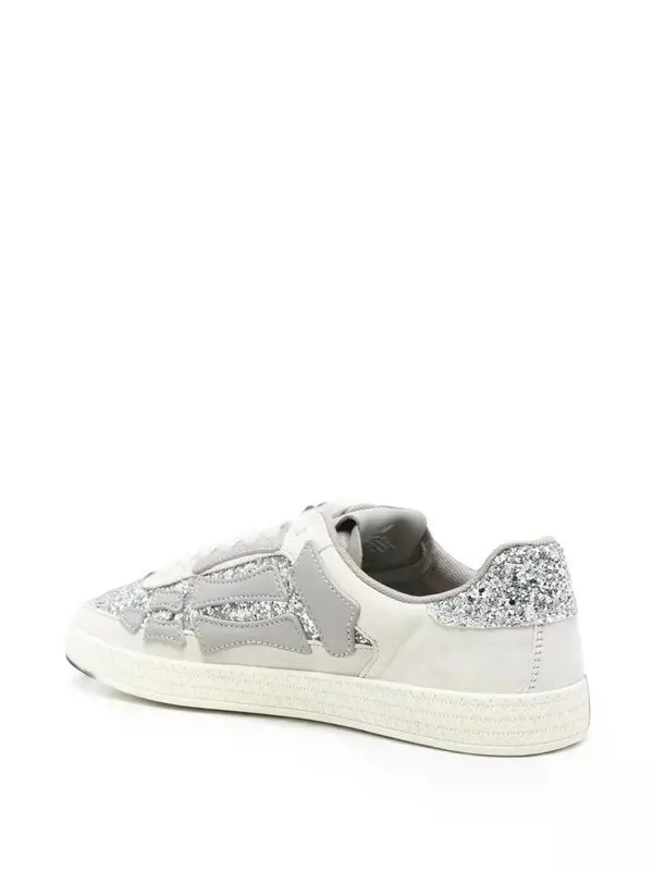 Amiri Pacific Bones Glitter-embellished Sneakers