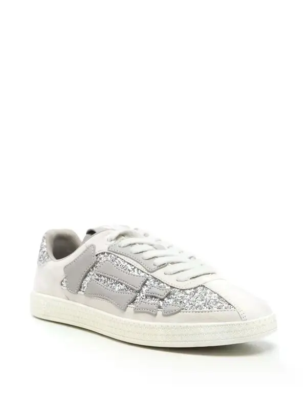 Amiri Pacific Bones Glitter-embellished Sneakers