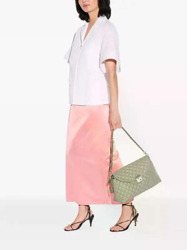 Mz Wallace Crosby Lock Quilted Shoulder Bag