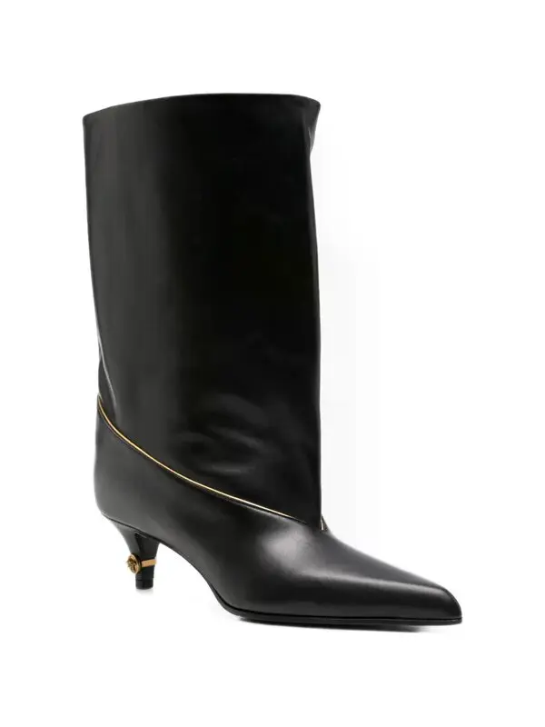 Versace Leather Ankle Boots