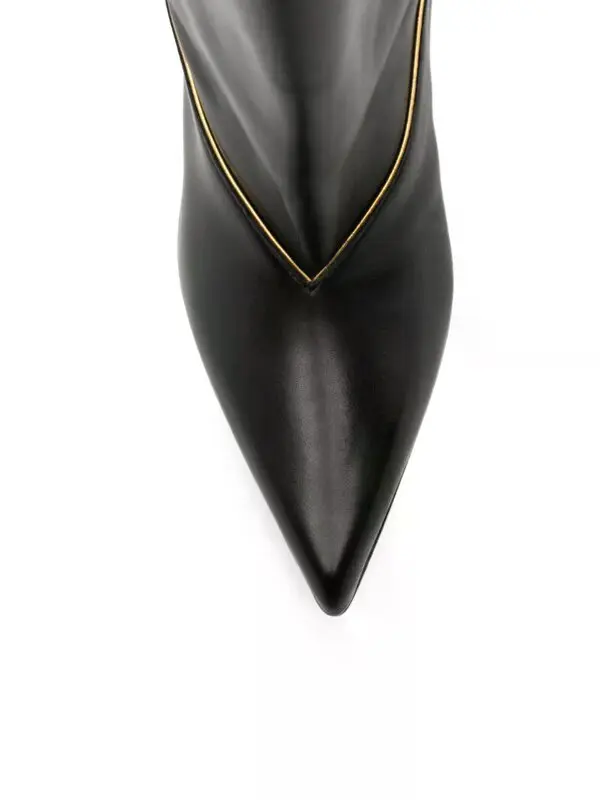 Versace Leather Ankle Boots
