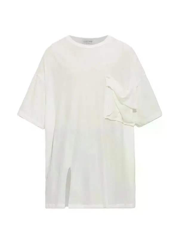 Yohji Yamamoto Patch-pocket Side-slit T-shirt