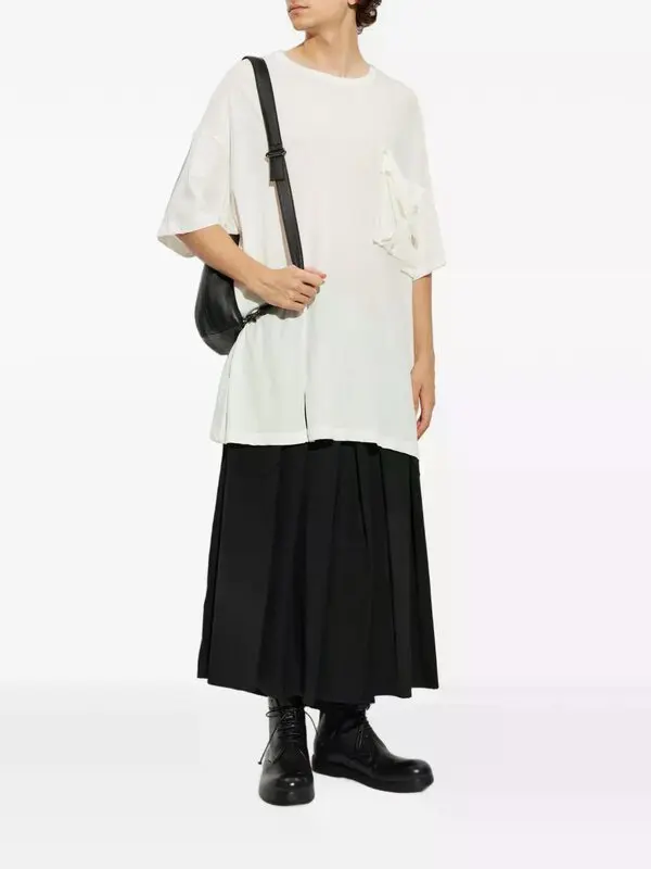 Yohji Yamamoto Patch-pocket Side-slit T-shirt