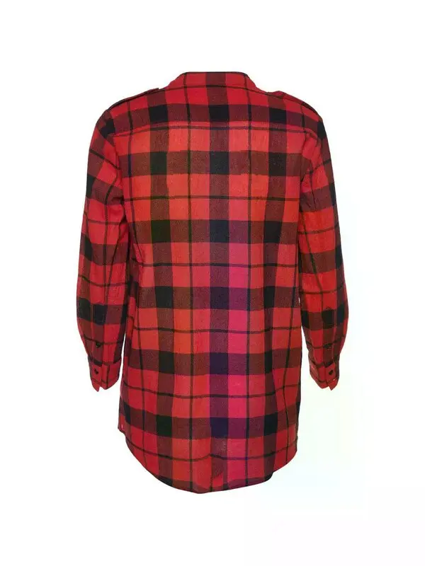 Burberry Checked Long-sleeve Blouse