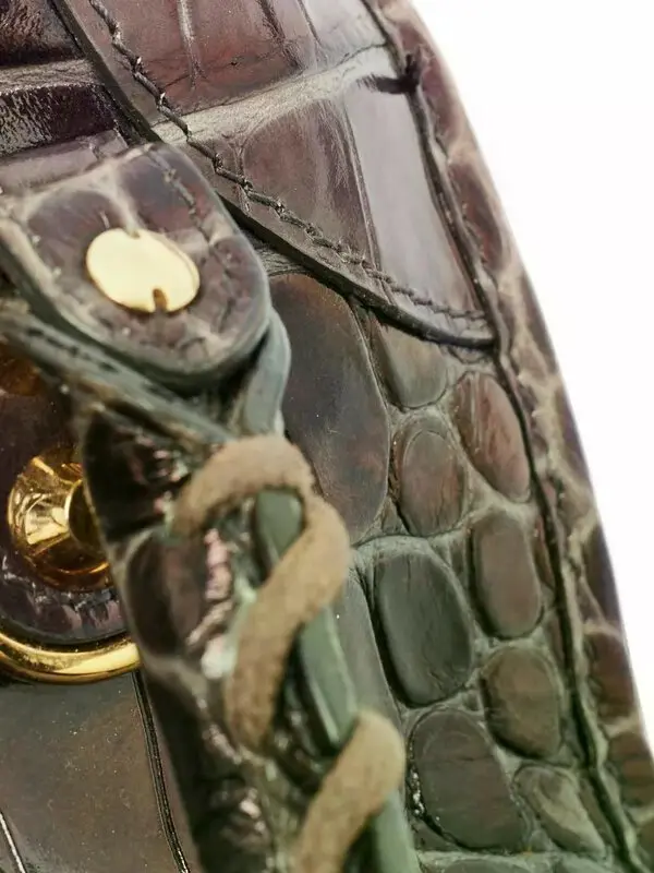 Balenciaga Mini City Crocodile-embossed Tote Bag