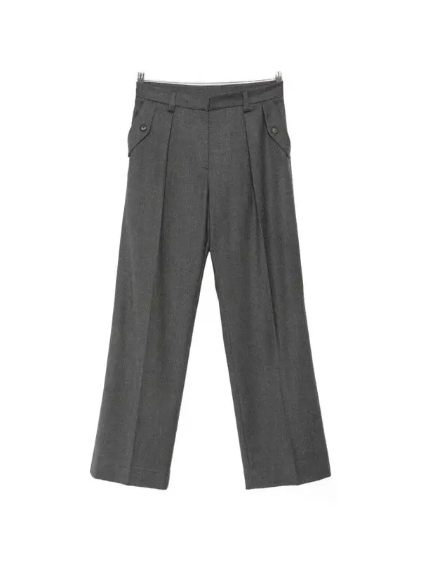 Antonelli Firenze Salice Pleated Wide-leg Trousers