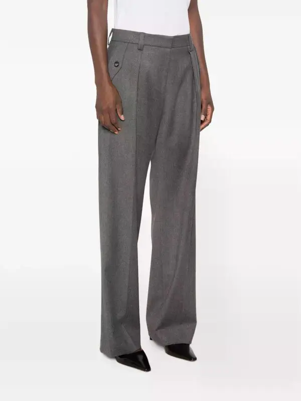 Antonelli Firenze Salice Pleated Wide-leg Trousers