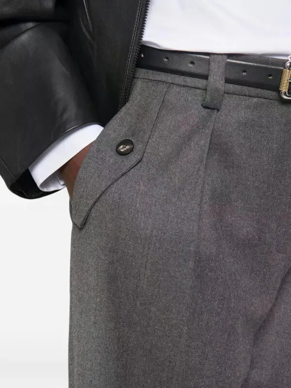 Antonelli Firenze Salice Pleated Wide-leg Trousers