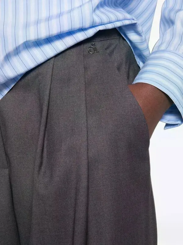 Dixie Pleated Straight-leg Trousers
