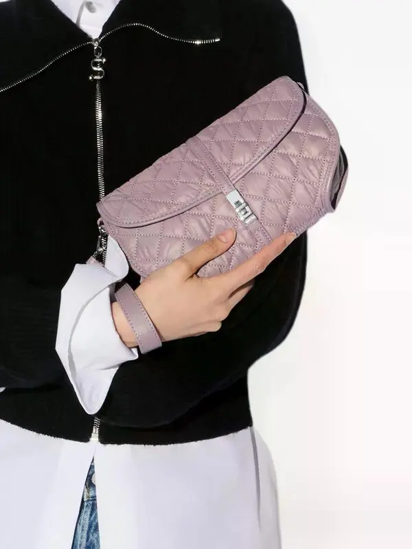 Mz Wallace Small Astor Quilted Clutch Bag