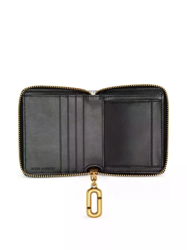 Marc Jacobs Scene Slim Compact Wallet In Metallic