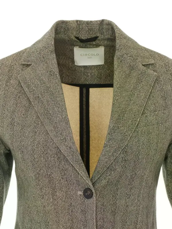 CIRCOLO 1901 Herringbone-pattern Blazer