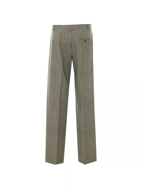 CIRCOLO 1901 Herringbone-pattern Tailored Trousers
