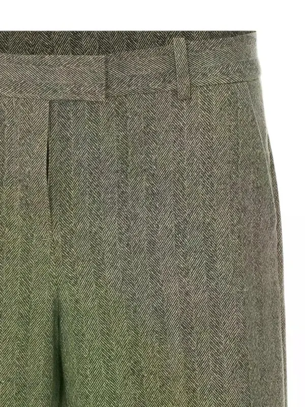 CIRCOLO 1901 Herringbone-pattern Tailored Trousers
