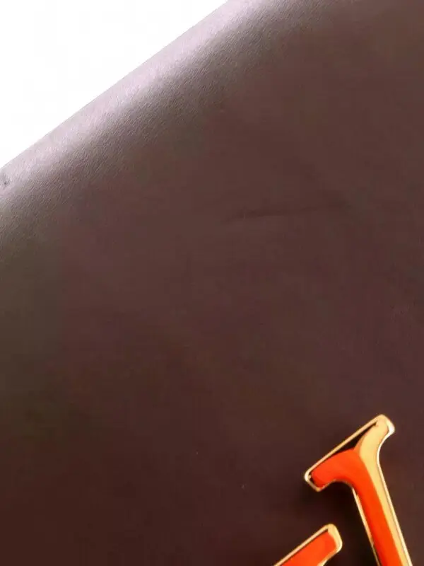 LOUIS VUITTON Chain Louise Leather Gm Clutch Bag