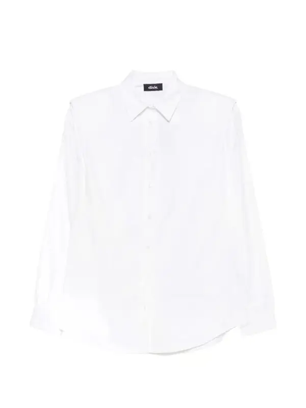 Dixie Padded-shoulder Cotton Shirt