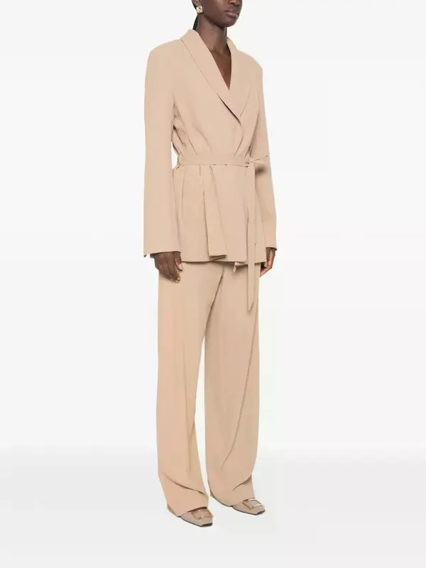 Imperial Belted Shawl-lapel Jacket