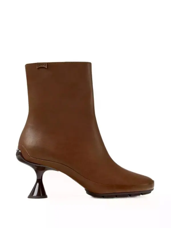 Camper Right Left Leather Ankle Boots - Brown