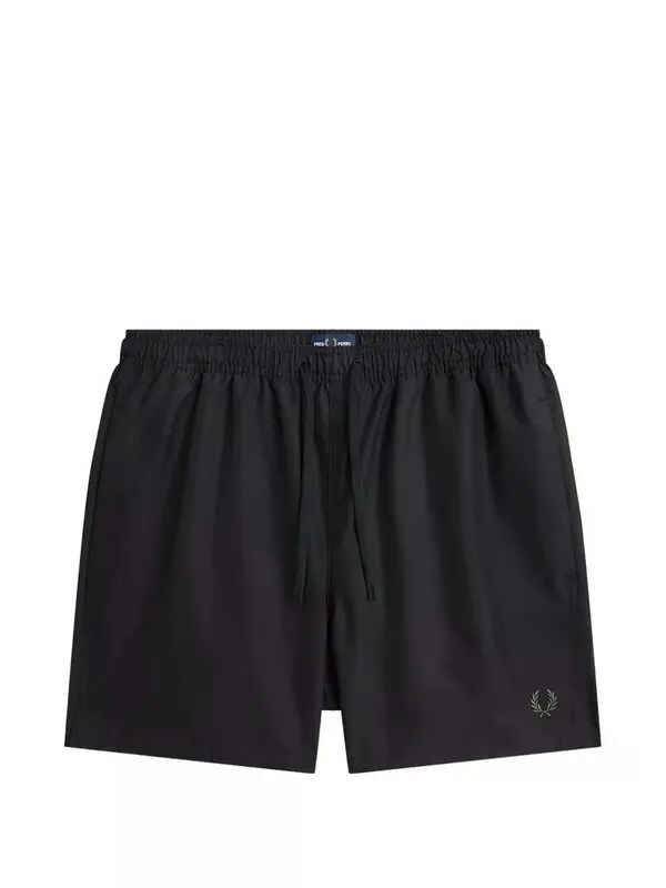 Fred Perry Logo-embroidered Drawstring Swim Shorts