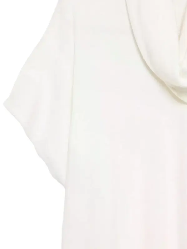 LISA YANG Short-sleeve Cowl-neck Sweater - Neutrals