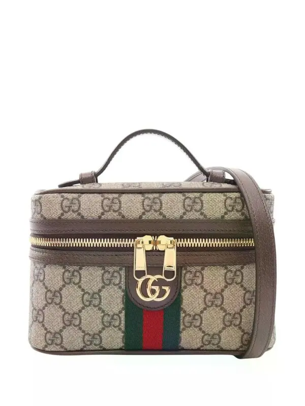 Gucci 2016-2026 Small Gg Supreme Web Ophidia Vanity Bag Satchel