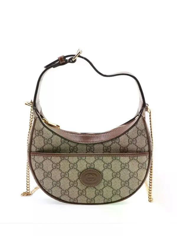 Gucci 2016-2026 Mini Gg Supreme Half Moon Bag Satchel