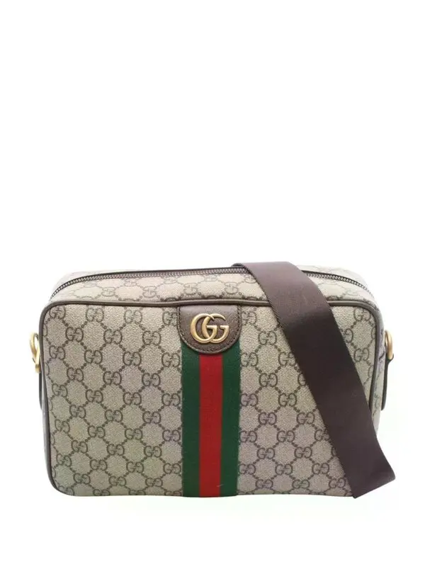 Gucci 2016-2026 Medium Gg Supreme Web Ophidia Crossbody Bag