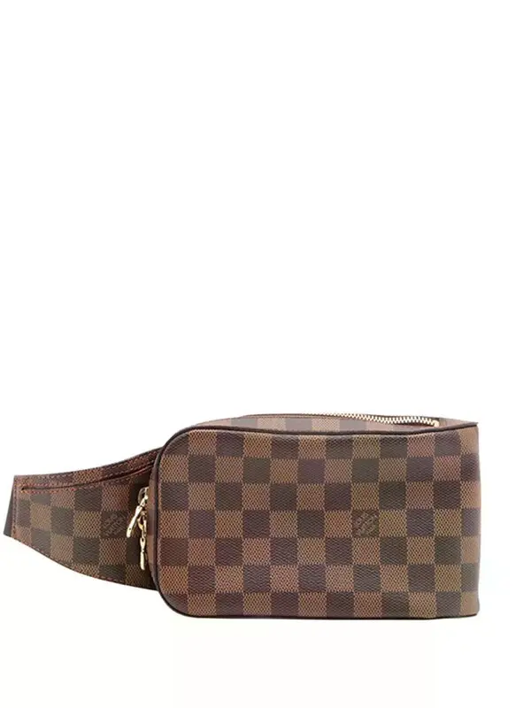 LOUIS VUITTON 2004 Damier Ebene Geronimos Crossbody Bag - Brown