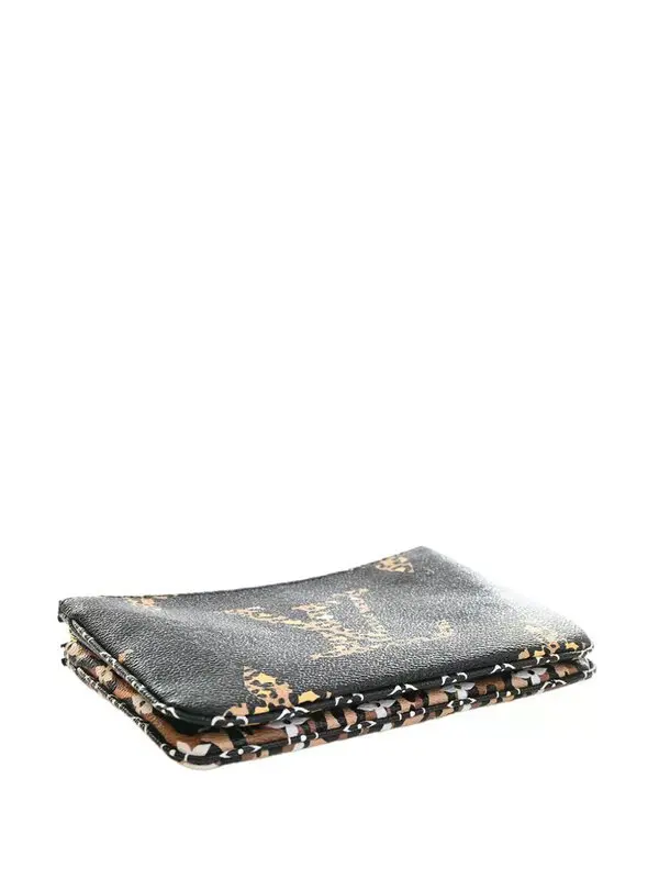 LOUIS VUITTON Monogram Giant Jungle Double Zip Pochette Crossbody Bag - Black