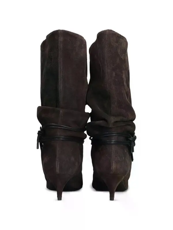 ALCHIMIA Slouchy Pointed-toe Boots - Brown