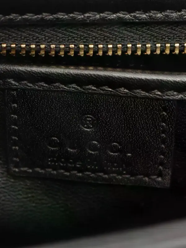 Gucci Small Calfskin Bamboo Top Handle Bag Satchel