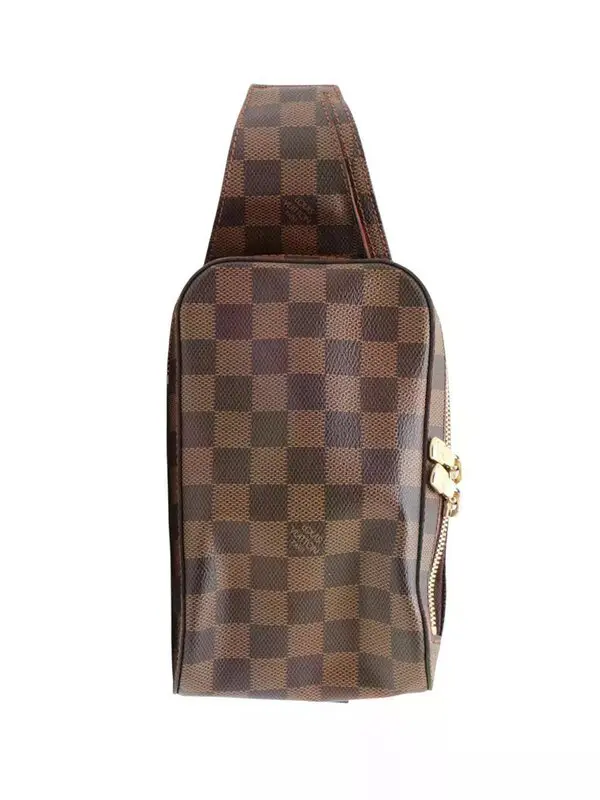 LOUIS VUITTON 2005 Damier Ebene Geronimos Crossbody Bag - Brown
