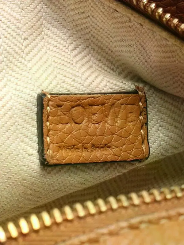 Loewe Calfskin Puzzle Edge Satchel - Brown