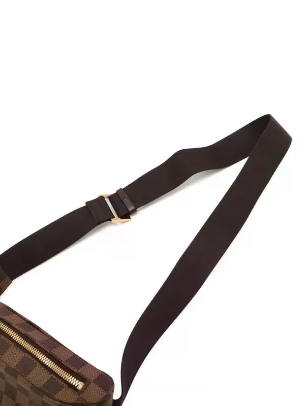 LOUIS VUITTON 2004 Damier Ebene Geronimos Crossbody Bag