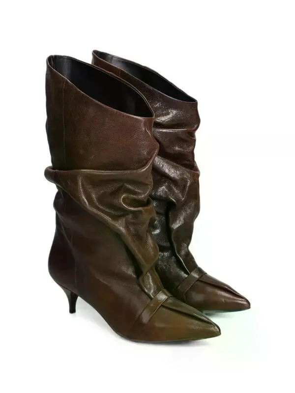 ALCHIMIA Slouchy Pointed-toe Boots