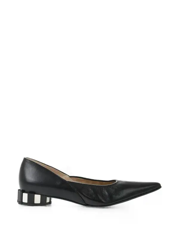 AMI Paris Pointed-toe Pleated Shoes