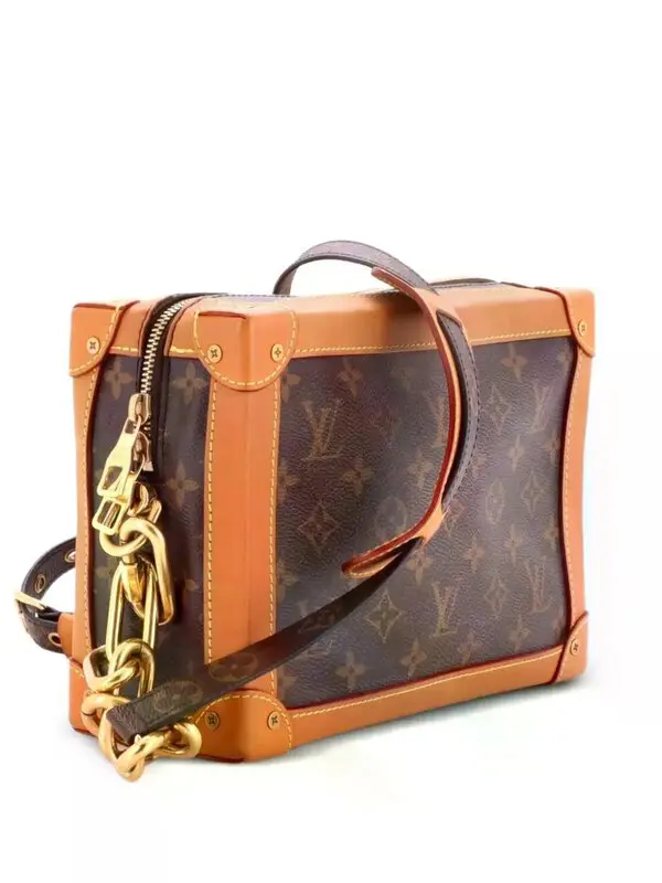 LOUIS VUITTON Legacy Soft Trunk Monogram Canvas Cross Body Bag - Brown