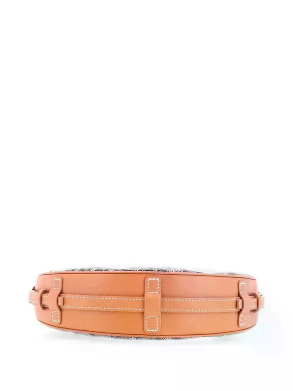 Goyard Hirondelle Coated Canvas And Leather Shoulder Bag