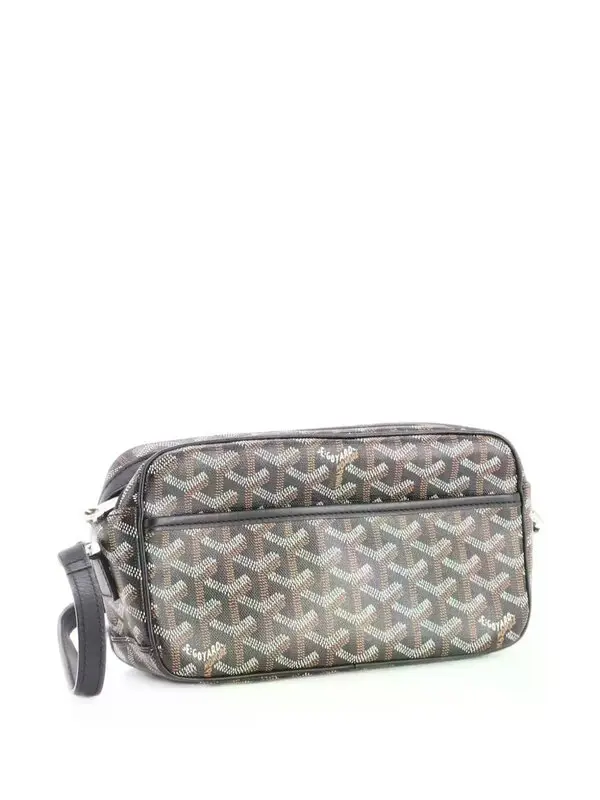 Goyard Cap Vert Coated Canvas Cross Body Bag - Black