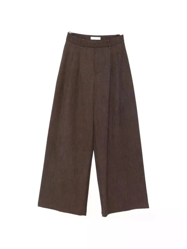 ELEH Pleated Wide-leg Trousers