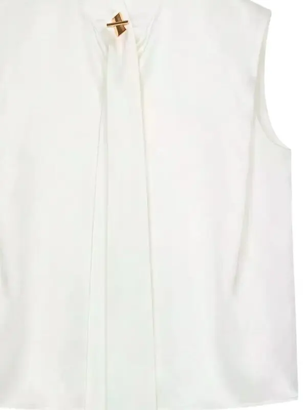 DANAME Tie-neck Sleeveless Blouse
