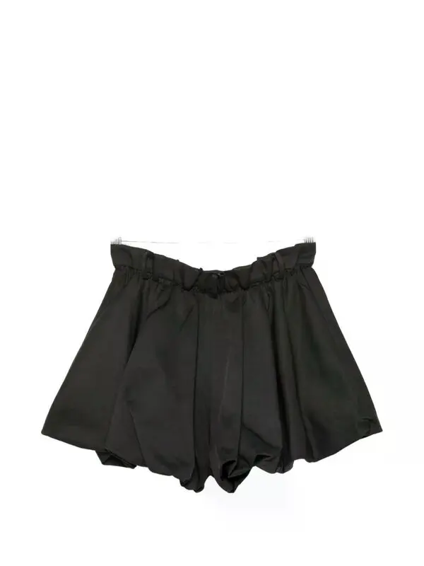 ELEH Bubble-hem Zip-detail Mini Skirt