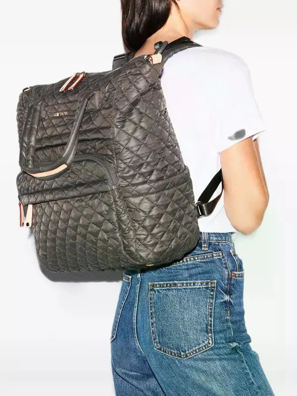 Mz Wallace Metro Utility Quilted Backpack
