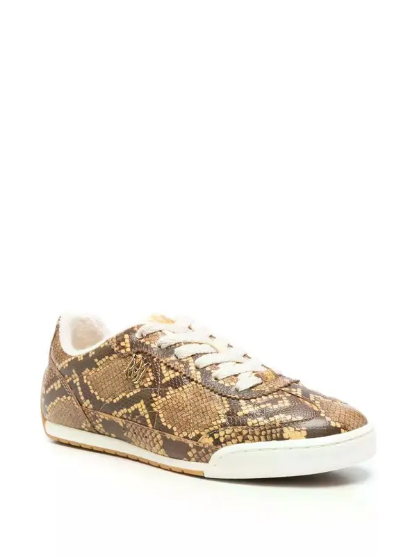 Amiri Coastline Python-effect Sneakers