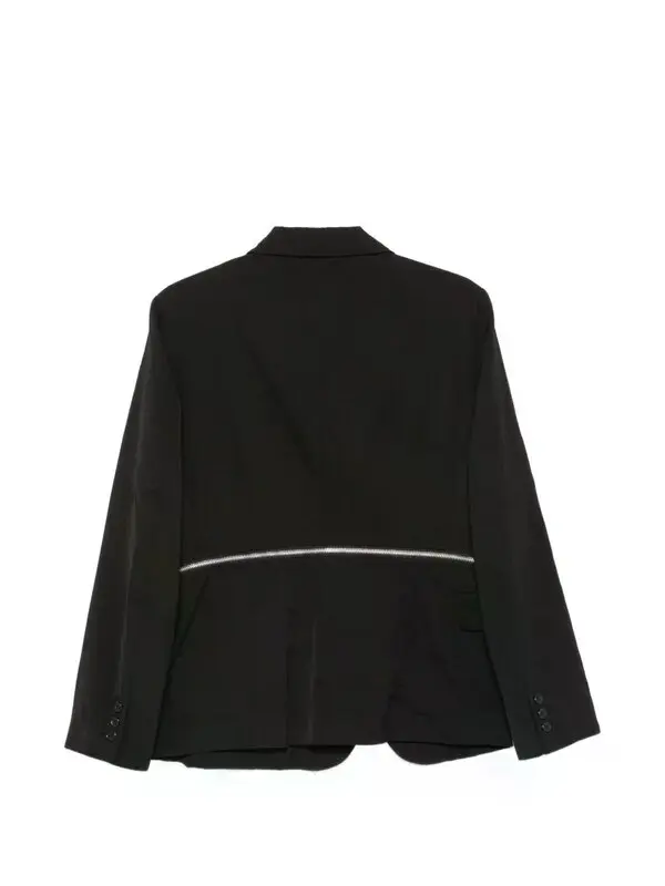 Comme Des Garçons Zip-detail Single-breasted Blazer