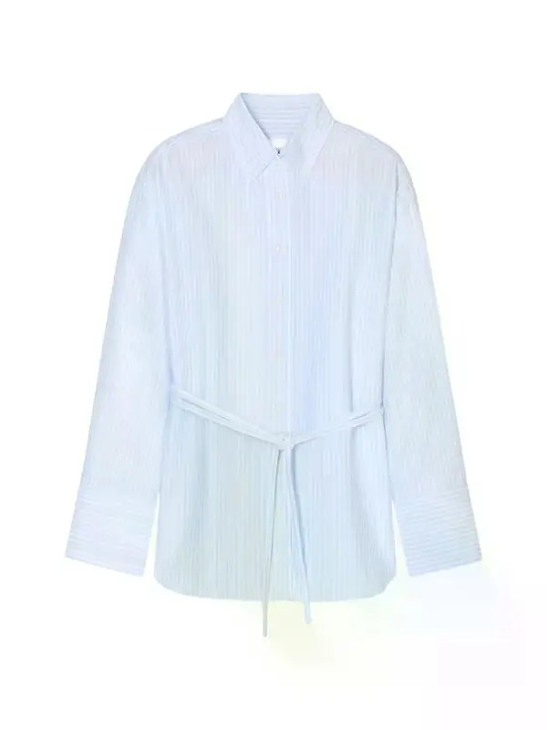 Closed Striped Belted Shirt